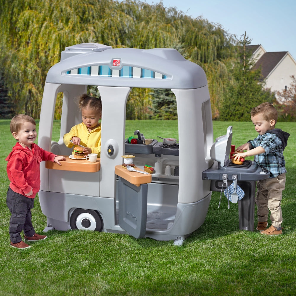 Step2 Adventure Camper Playhouse for Kids – Outdoor Pretend Play ...