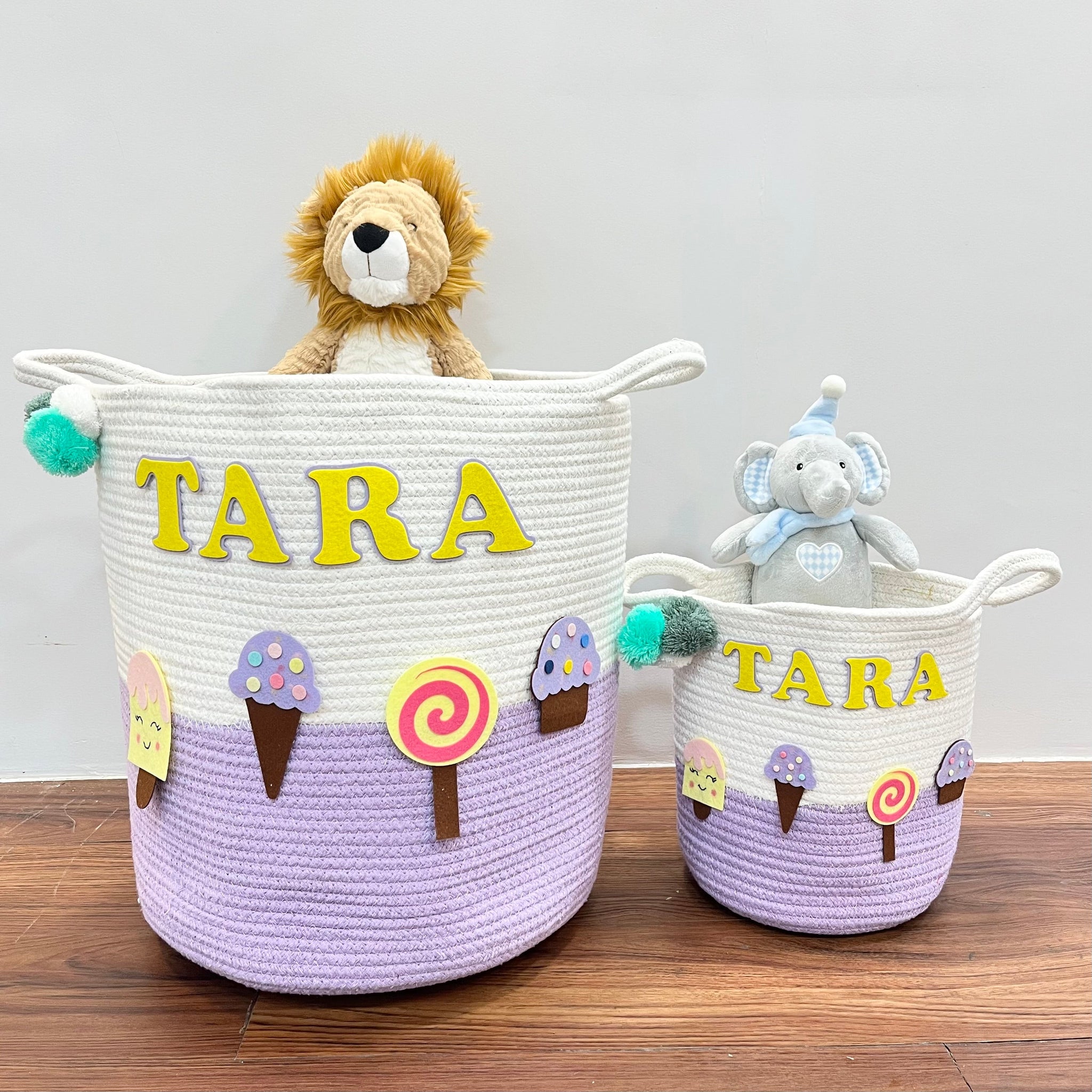 Personalized Storage Basket | Eco-friendly Kids' Room Organizer