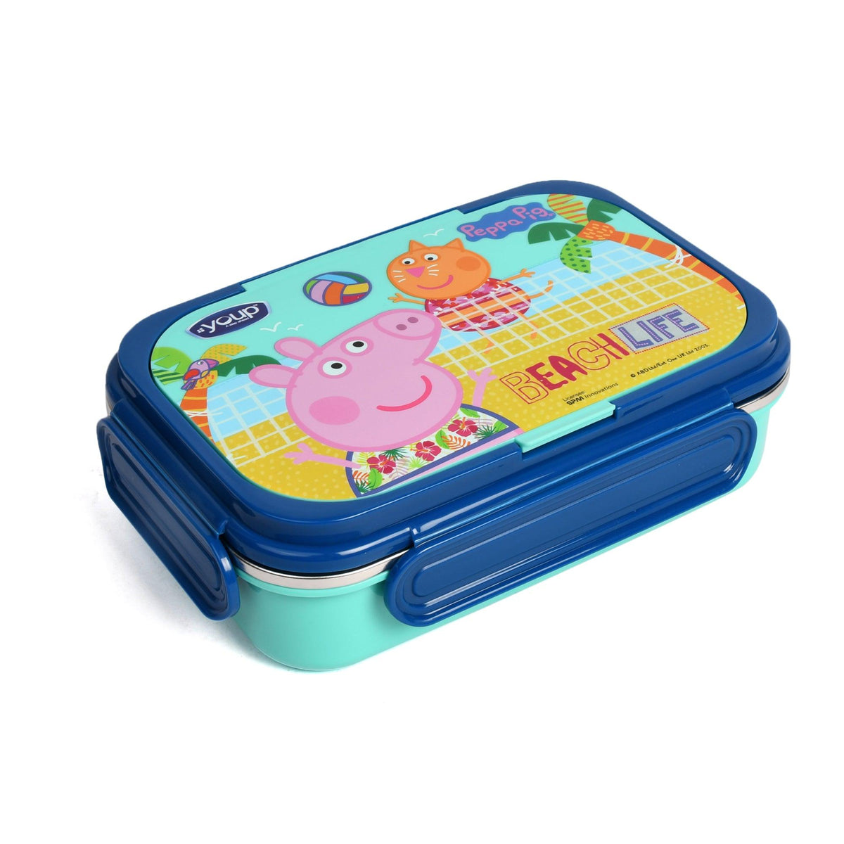 Insulated Kids Peppa Pig Lunch Box with Fork & Spoon CANDY-850 ml