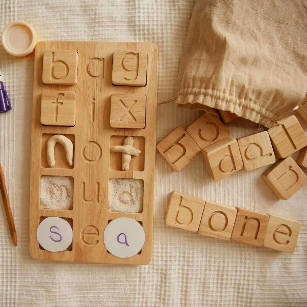 CVC - Consonant Vowel Consonant – Board, Words Builder, Early Reading