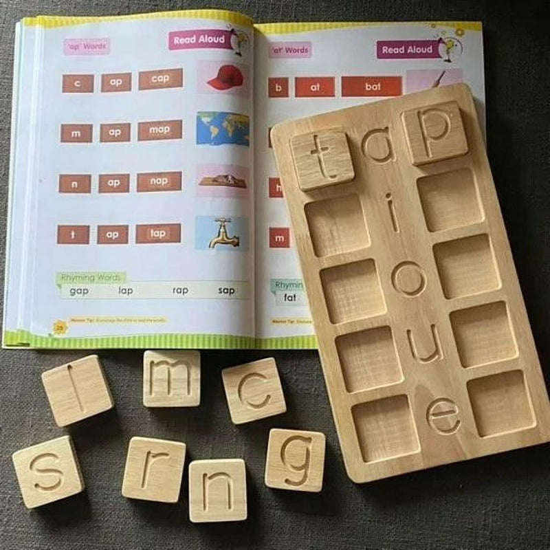 CVC - Consonant Vowel Consonant – Board, Words Builder, Early Reading